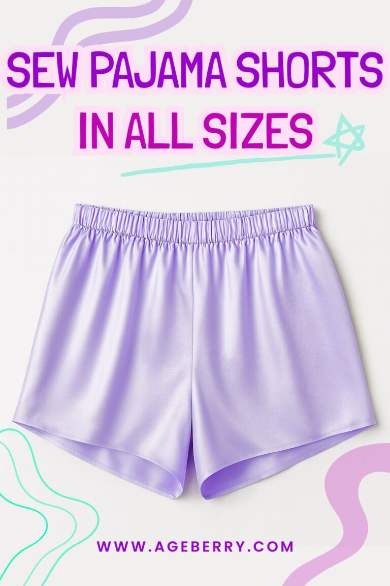 How to Make a Pajama Shorts Pattern (XS–XXL) Using Your Own Measurements